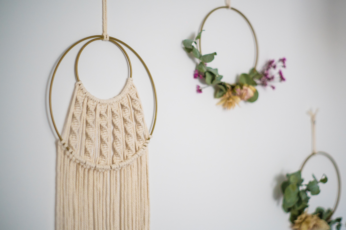 Runder Makramee Wandbehang - Tutorial mit Videoanleitung